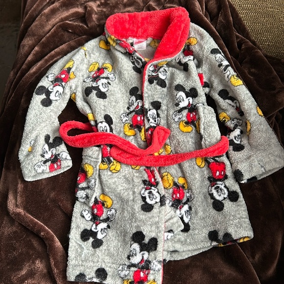 Disney | Pajamas | Mickey Mouse Bathrobe Tie Waist | Poshmark